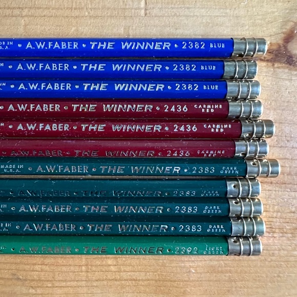 A.W. Faber | Office | Nos Vintage Aw Faber The Winner Colored Pencils ...